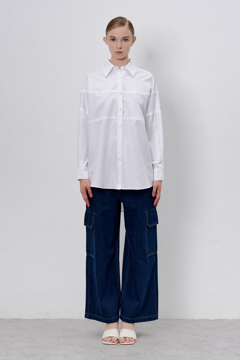 Oversized Panel Shirt – MONOLOQ